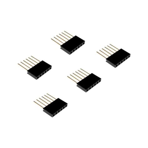 6 Pin Female 11mm Tall Stackable Header Connector For Arduino Pack Of