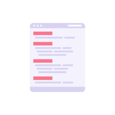 Coding Website Simple Icon Flat Illustration PNG