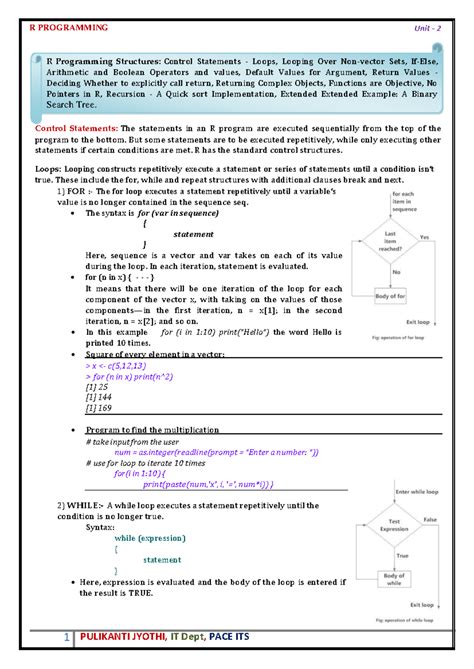 r prog unit 2 r programmin unit 2 r programming structures control