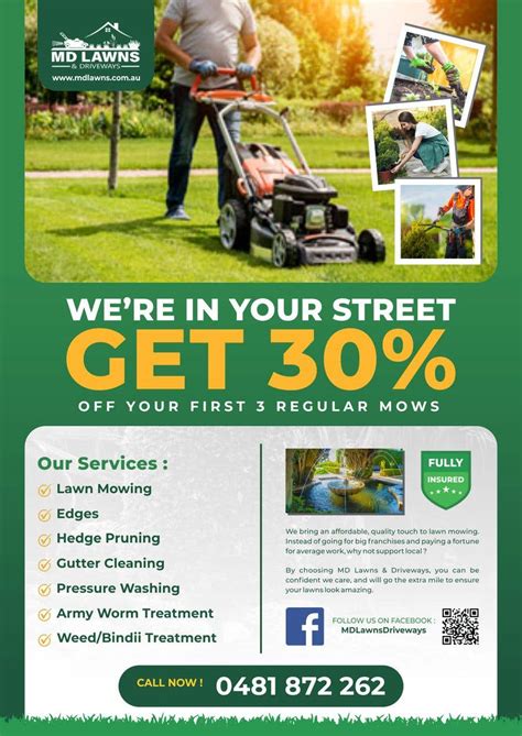 Entry 92 By Wendhii For Lawn Mowing Business Brochure Design Freelancer
