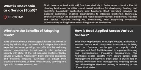 What Is Blockchain As A Service Baas Zerocap