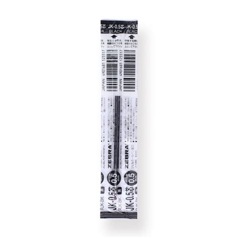Zebra Sarasa Gel Pen Rjk Bk Refill 0 5 Mm Black Jk 0 5