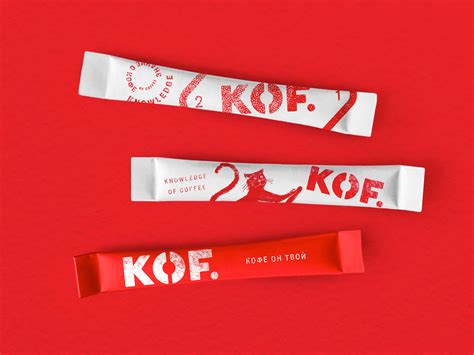KOF — упаковка и маскот для бренда по обжарке кофе | Images :: Behance
