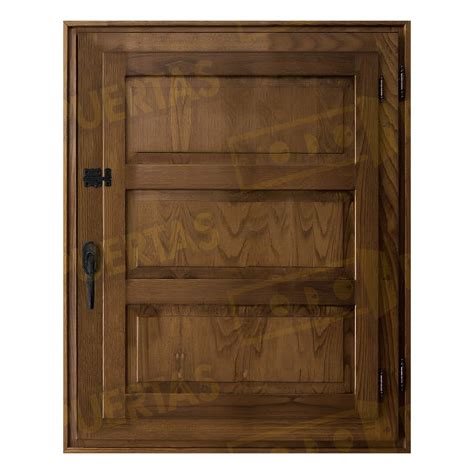Ventana De Madera Natural De Pino Mod V1 Barniz