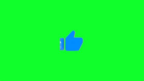 Green Screen Like Button Animation Thumbs Up Free Download No Copyright