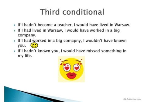 Conditional Third Conditional English ESL Powerpoints
