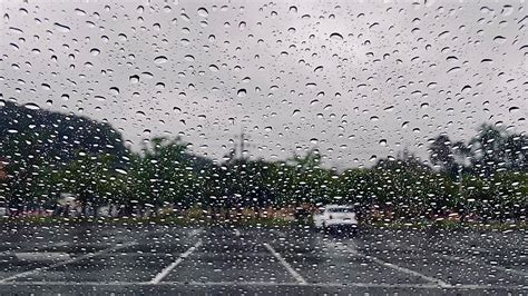 4k 60fps 차안에서 듣는 빗소리 백색소음 수면 안정 공부 Youtube