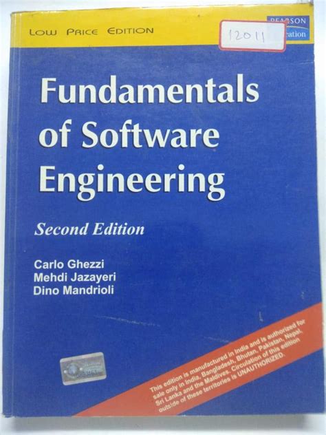 Fundamentals Of Software Engineering Carlo Ghezzi Mehdi Jazayeri