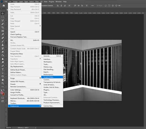 how to set up and empty scratch disks in adobe photoshop