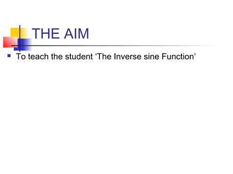Inverse Trigonometric Functions Ppt