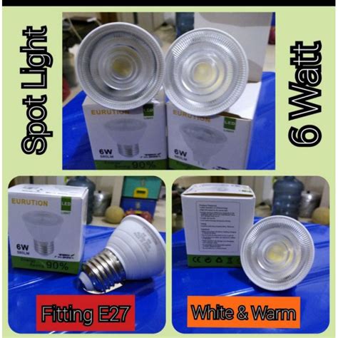 Jual Lampu Spot Led 6w Sorot Led E27 6w Lampu Pameran Lukisan Led 6w Shopee Indonesia