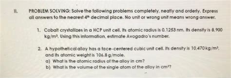 solved ii problem solving solve the following problems