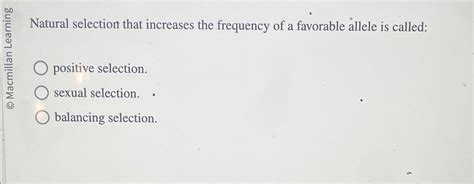 Solved Positive Xual Selection Balancing