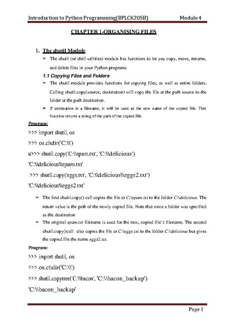 Python Module 4 The Material Is Useful For Beginners Chapter 1