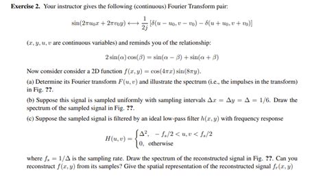Exercise Your Instructor Gives The Following Chegg