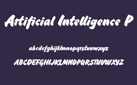 artificial intelligence free font
