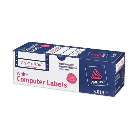 Dot Matrix Printer Mailing Labels Pin Fed Printers 094 X 35 White