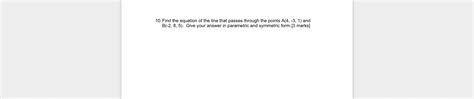 Solved Find The Equation Of The Line That Passes Through The