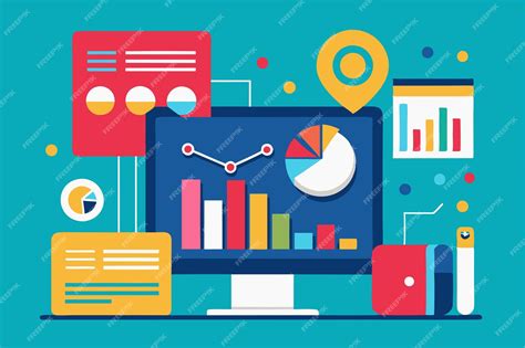 A Vibrant Business Analytics Dashboard Displaying Various Charts And