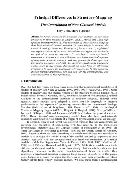 differences in structure mapping the creative language system
