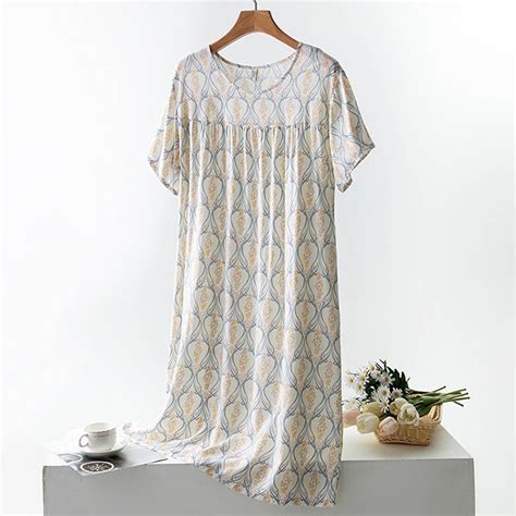 Elvqul Cotton Nightgowns For Women Plus Size Womens Long Sleepwear
