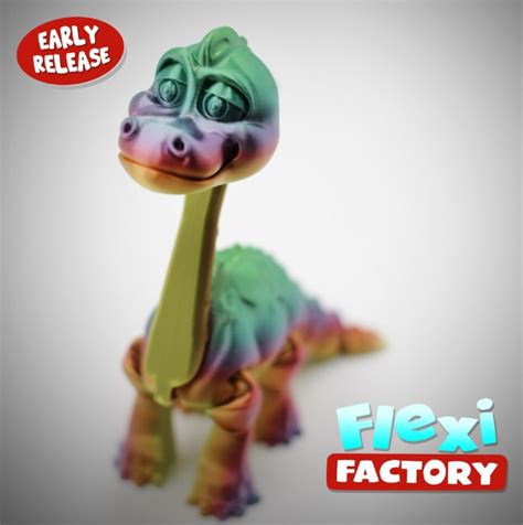 Flexi Brachiosaurus Archivo Stl Obj Para Impresion 3d Electrogeek