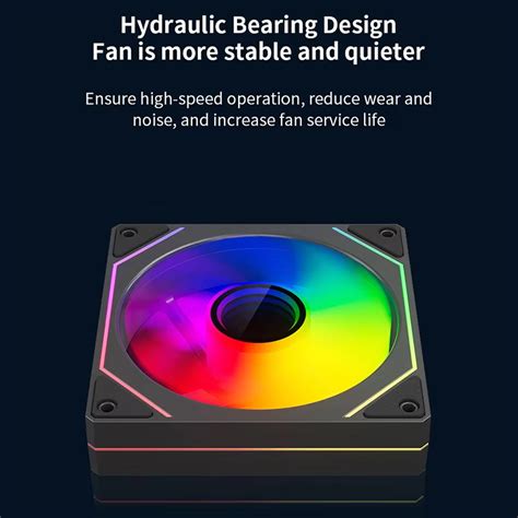Leopard Prism 6pro Argb Ventilador Con Cubierta De Pc 120mm Espejo Infinito De 3 Lados 5v 3pin