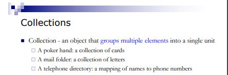 Java Collections Flashcards Quizlet