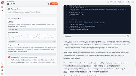 next level technical blogging with dev to api