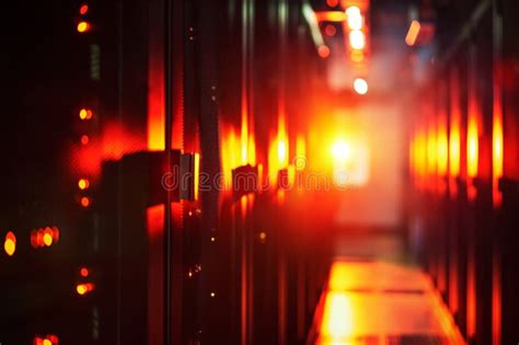 Glowing Data Center Servers Stock Image Image Of Servers Rack 314005569