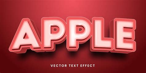 Premium Vector Apple Style Editable Text Effect