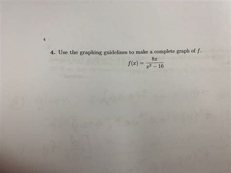 solved 4 use the graphing guidelines to make a complete