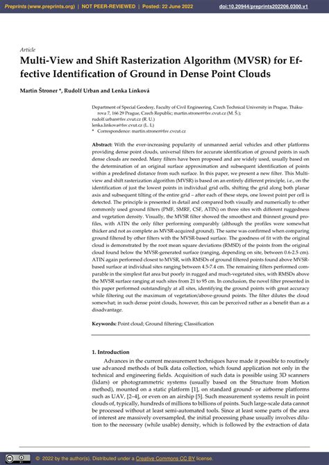 Pdf Multi View And Shift Rasterization Algorithm Mvsr For Effective Identification Of Ground