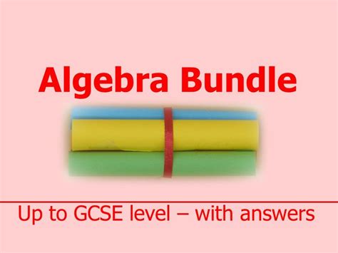Algebra Bundle Teaching Resources