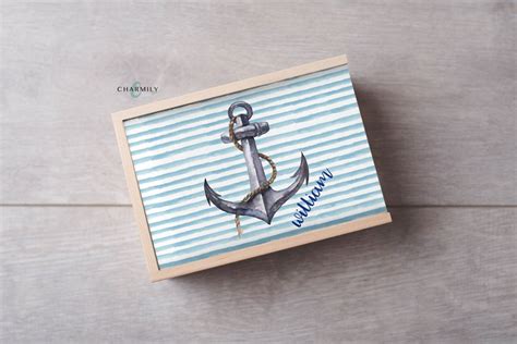 Anchor Keepsake Box 3 Sizes Personalised Non Personalised Etsy
