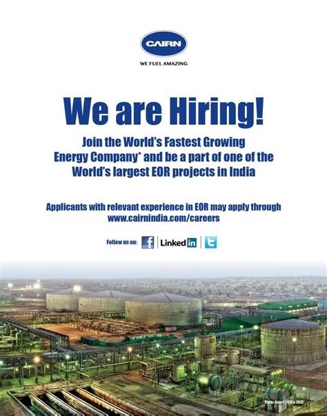 Cairn Oil And Gas On Linkedin Be A Part Of One Of The Largest Eor