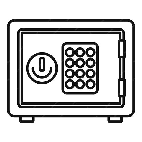 Premium Vector Policeman Safe Icon Outline Policeman Safe Vector Icon For Web Design Isolated