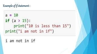 Python Conditional Statement Pptx