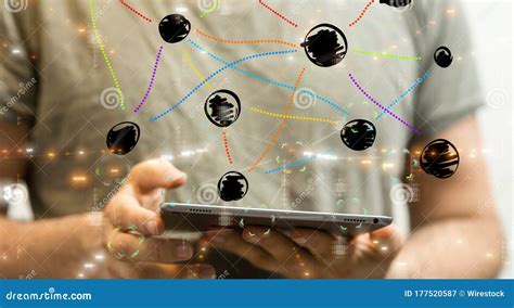 A Internet Net And Data Digital Concept Stock Image Image Of Software Icon