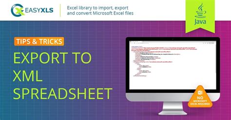 how to export data to xml spreadsheet file from java r easyxls