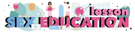 Sex Education Lesson Typographic Header Sexual Health Lesson For Young