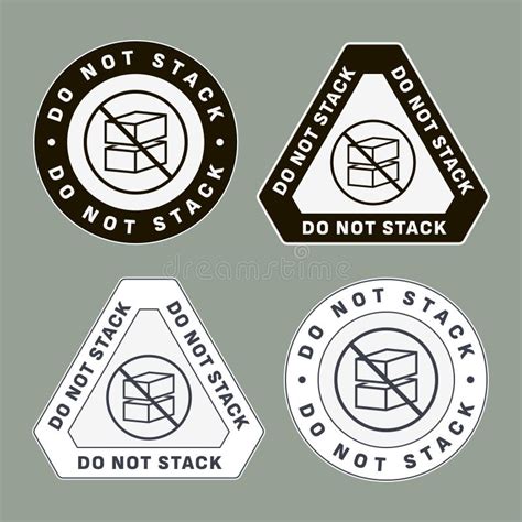 Do Not Stack Packaging Symbol Sign And Label Indicating That Items