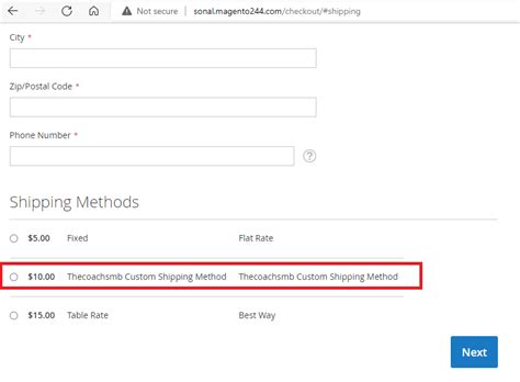 Magento 2 Create Shipping Method Thecoachsmb