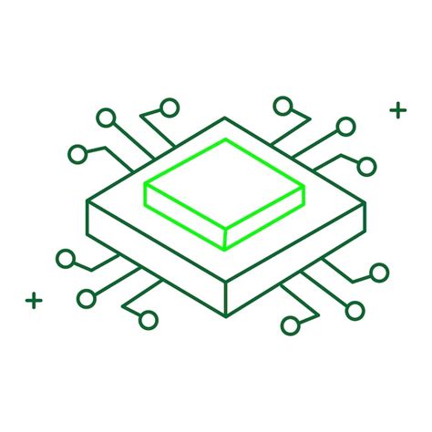 Premium Vector Central Processing Unit And Chip Vector Icon Design CPU Computer Chip Processor