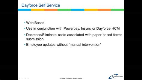 Dayforce Self Service Introduction Youtube