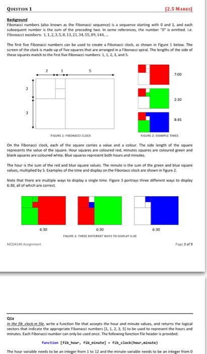Question 1 25 Marks S Background Fibonacci Numbers
