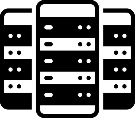 Solid Black Icon For Server 41922213 Vector Art At Vecteezy