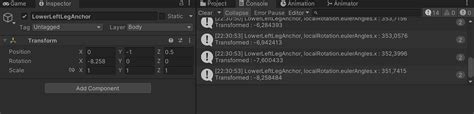 Euler Angles Of My Objects Localrotations Are Different In The Editor