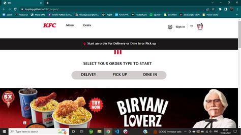 Github Truptirgkfcclone Kfc Is A Online Food Ordering Website Which Is One Of The Popular