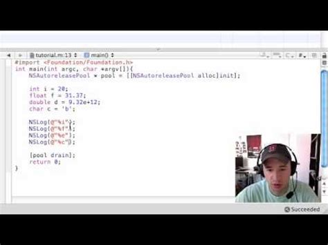 Objective C Programming Tutorial Data Types And Other Stuff YouTube